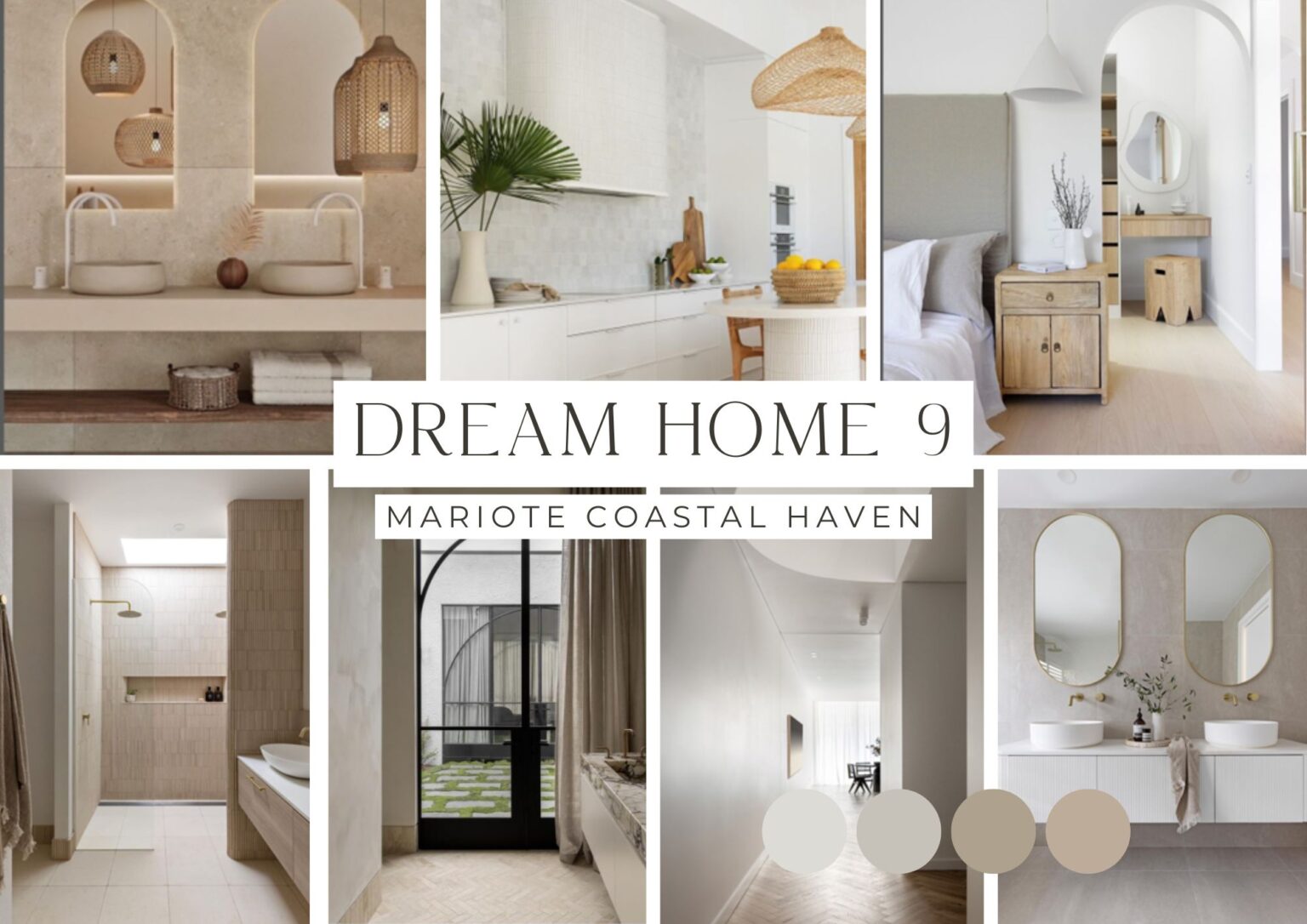 Our New Coastal Dream Home Vision Board Revealed - Oak and Orange